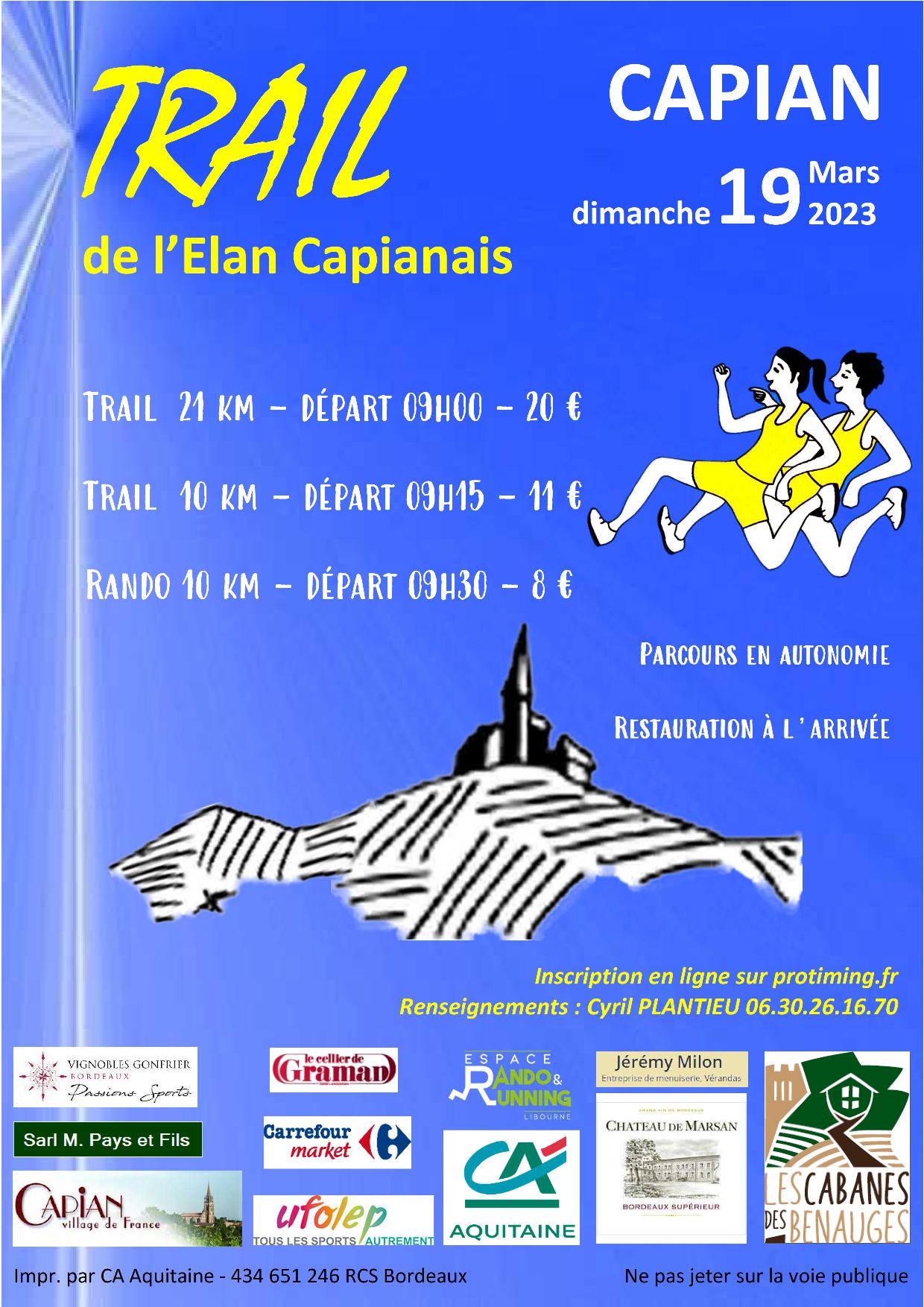 TRAIL de l'Elan Capianais - Elan Capianais